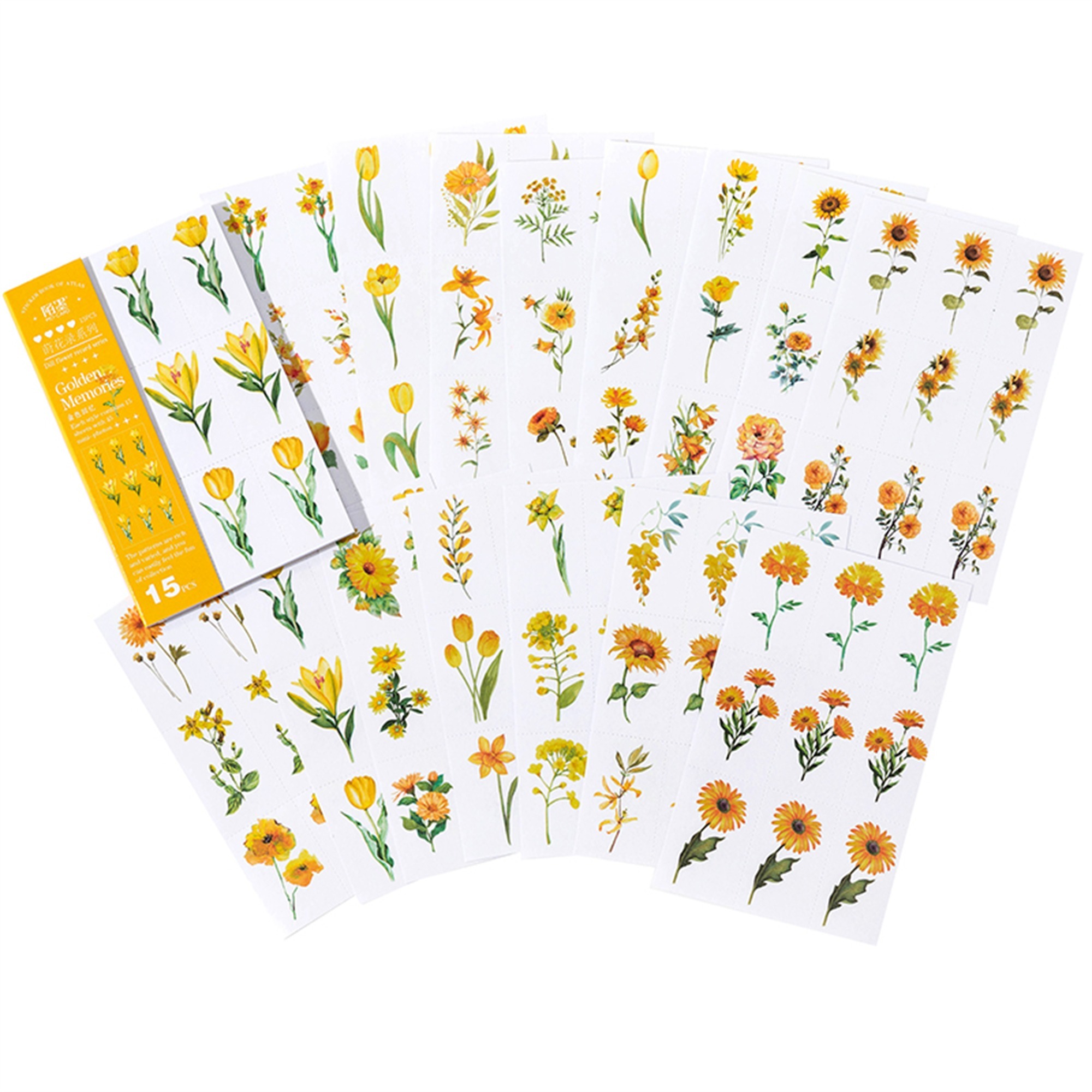 Floral Sticker Pack - Yellow | MoshiMoshi UK
